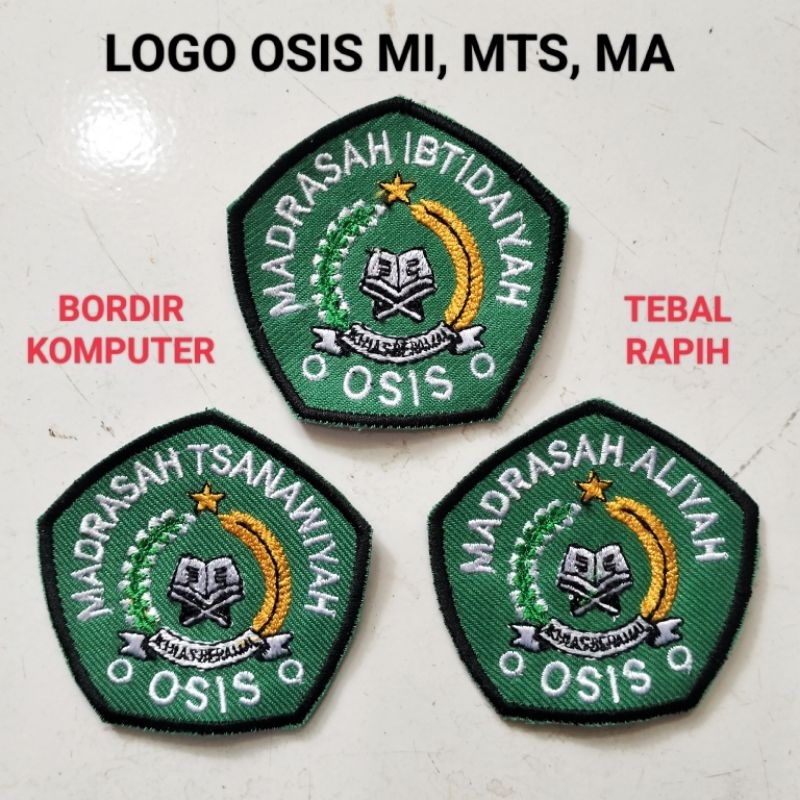 Jual LOGO BORDIR OSIS MI, MTS, MA (TEBAL) | Shopee Indonesia