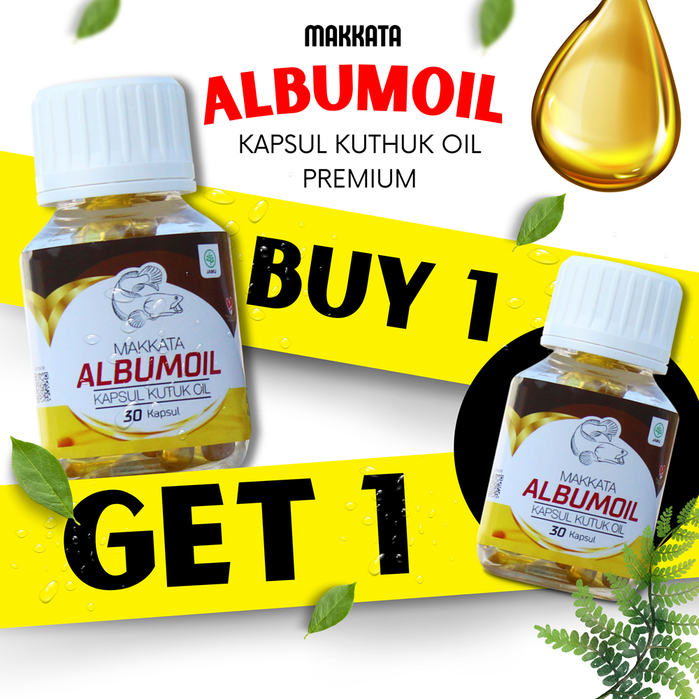 Jual Kapsul Kutuk Oil Ikan Gabus BUY 1 GET 1 MAKKATA ALBUMOIL Premium Asli Original Albumin BPOM ...