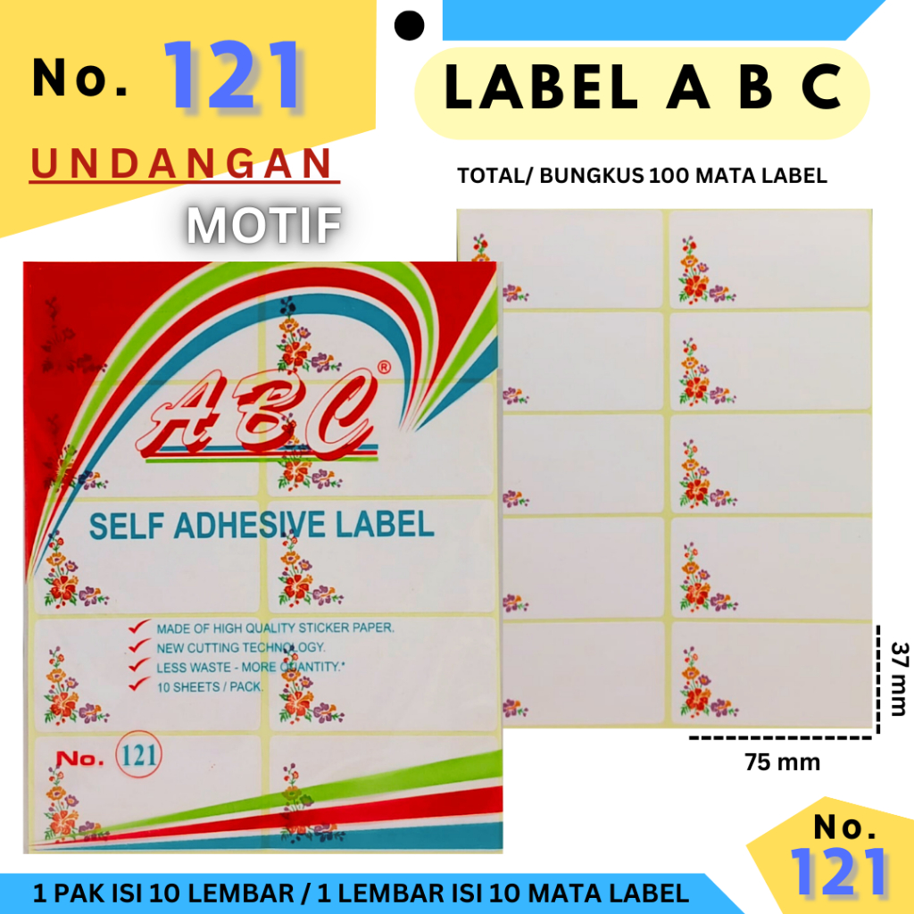 Jual Stiker Label 121 Motif / STICKER | Shopee Indonesia