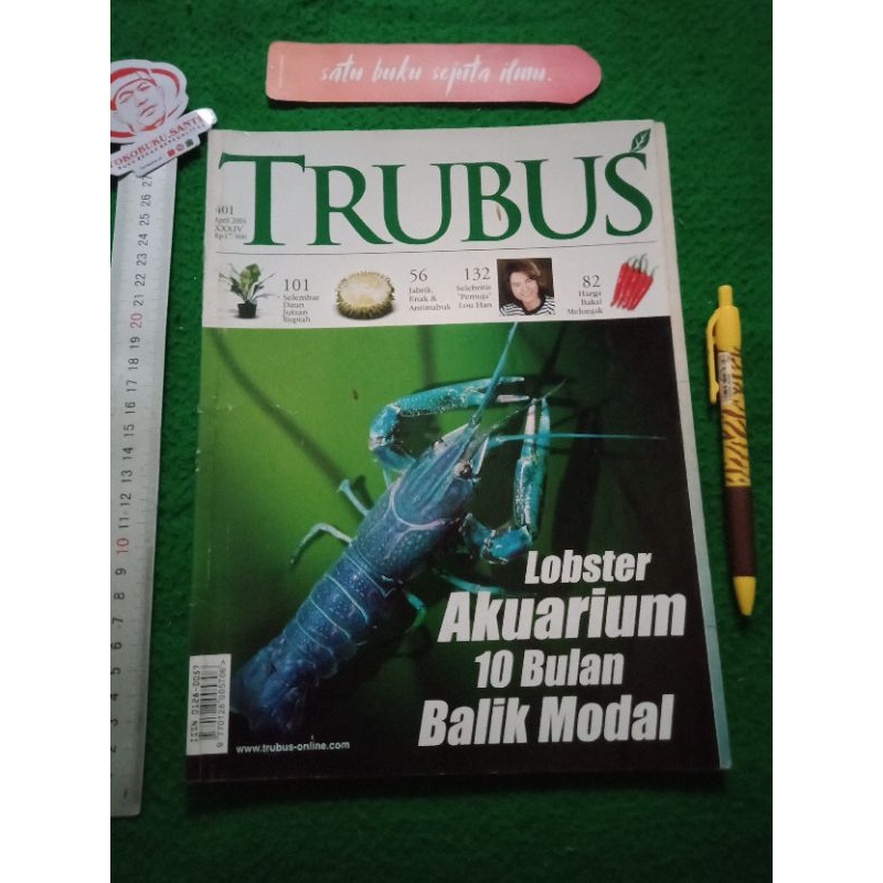 Jual Majalah Trubus edisi Lobster Aquarium 10 bulan Balik Modal ...