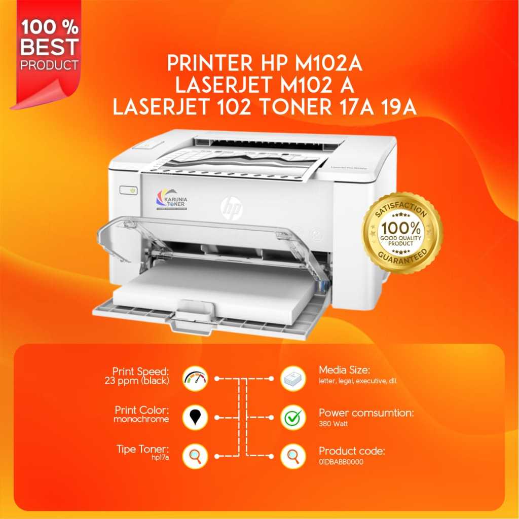 Jual Printer HP M102A Laserjet M102 A Laserjet 102 Toner 17A 19A - 1102 ...