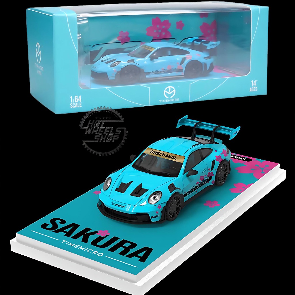 Jual TIME MICRO PORSCHE 992 GT3 RS BLUE SAKURA | Shopee Indonesia