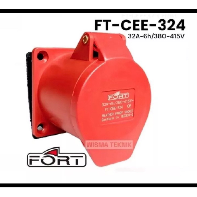 Jual panel socket CEE 324 FORT 4 pole 32 A | Shopee Indonesia
