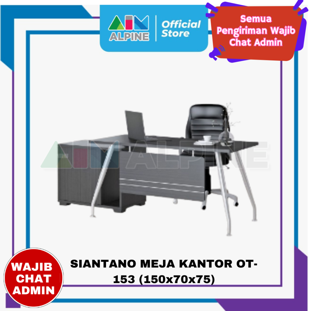 Jual SIANTANO MEJA KANTOR OT-153 (150x70x75) FREE ONGKIR DAN PERAKITAN ...