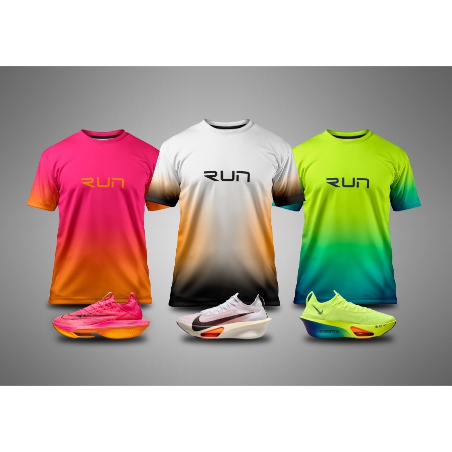 Jual PRATAMA Jersey Runners Two Tone Lengan Panjang Warna Gradasi Bahan ...