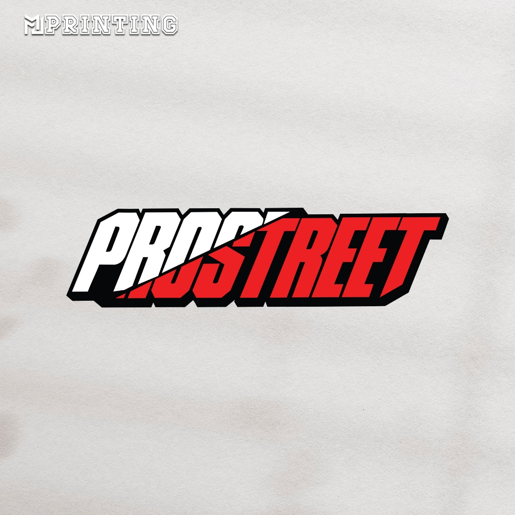Jual sticker prostreet vinyl waterproof 10 cm stiker bodi motor ...
