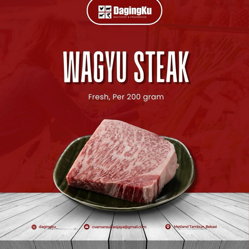 Jual Wagyu Steak Meltique 200Grm/Beef Steak Wagyu Daging Sapi ...