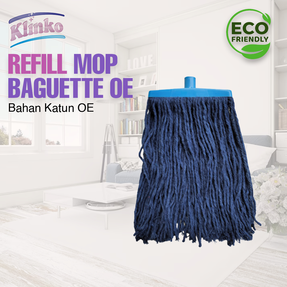 Jual Klinko REFILL Alat Pel Lantai Mop Baguette Oe Navy Blue pel benang ...