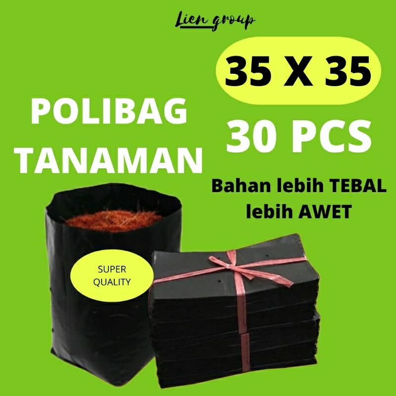 Jual Polibag paket 30 pcs ukuran 35X35 CM polybag tanaman | Shopee ...