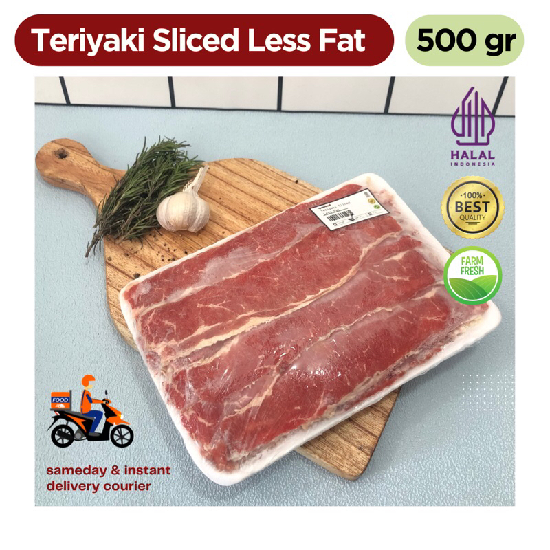 Jual TERIYAKI SLICE LESS FAT BEEF YAKINIKU Daging sapi slice / yakiniku ...