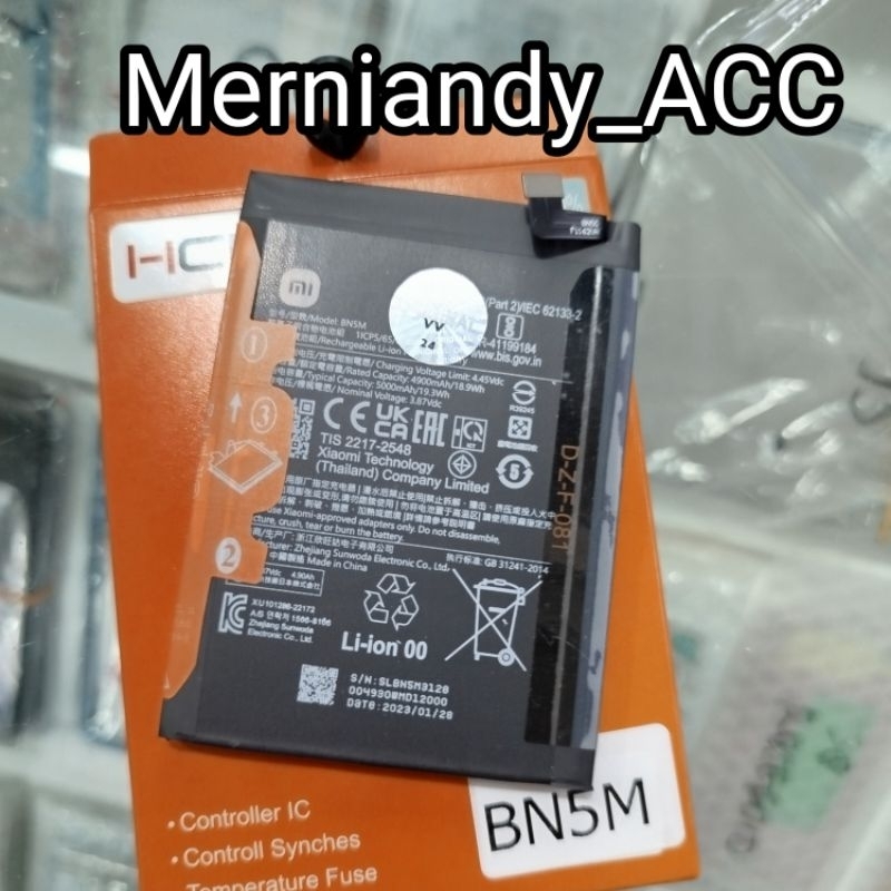 Jual Battery Batre Xiaomi Redmi Note 12 4G Baterai BN5M | Shopee Indonesia