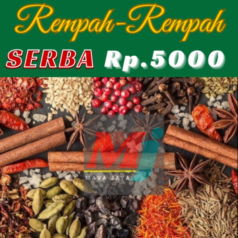 Jual rempah serba 5000/lengkapREMPAH ALAMI MURAH 5000an | Shopee Indonesia