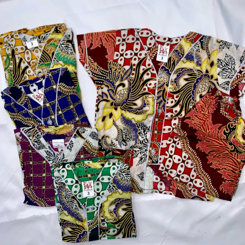 Jual PIAMA BATIK BAGAN SIAPI API ANAK UKURAN NO 3 | Shopee Indonesia