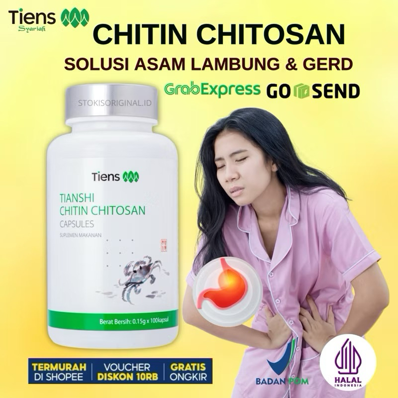 Jual Tiens Obat Asam Lambung Kronis Maag Asam Lambung Tiens Chitin ...