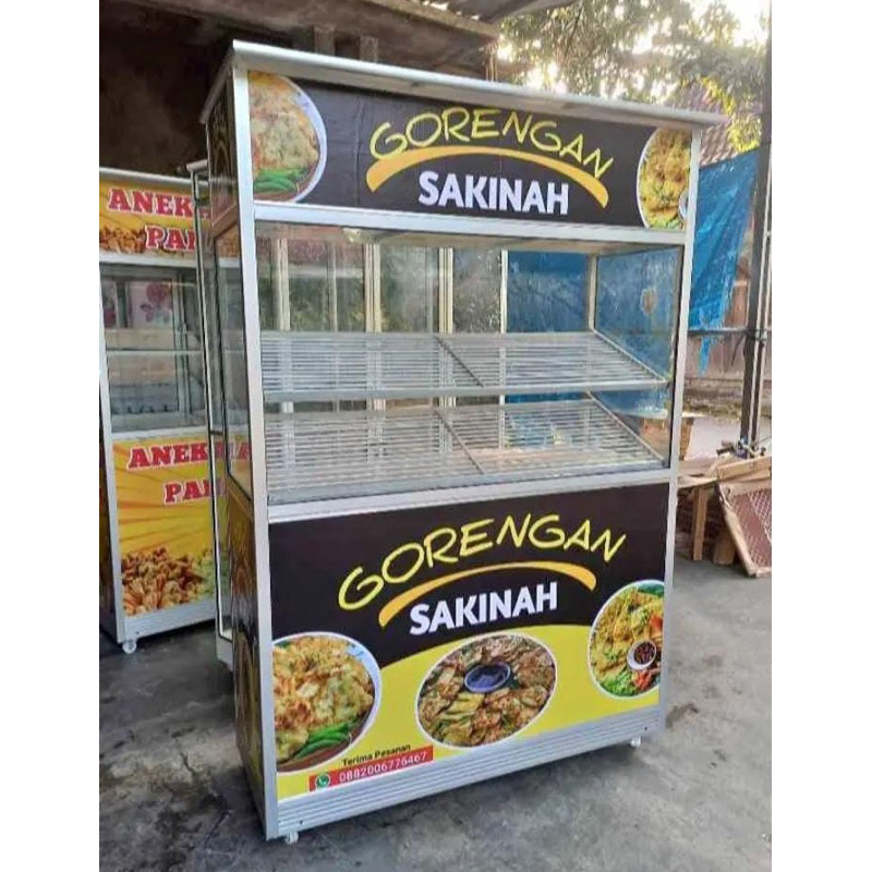 Jual Gerobak Gorengan / Etalase Jualan / Gerobak Jualan / Gerobak ...