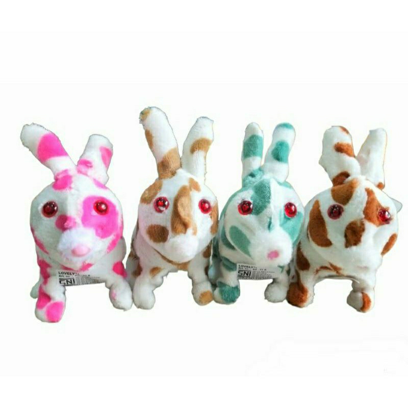 Jual Robot Kucing Mainan Anak Boneka Kucing & kelinci Berjalan Bersuara ...