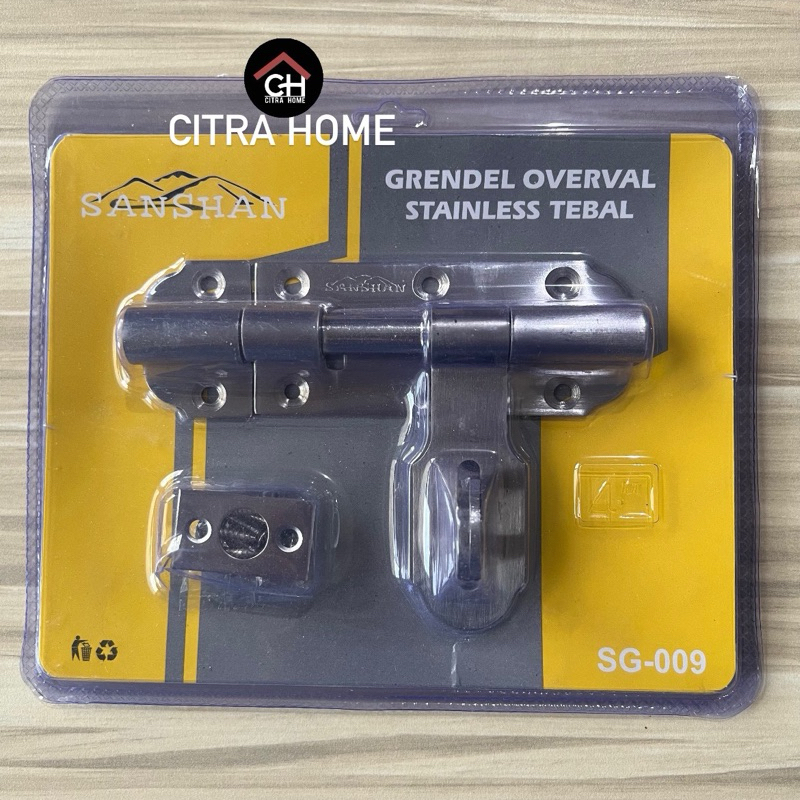 Jual Sanshan Grendel Overval Stainless Steel 4” Tebal | Shopee Indonesia