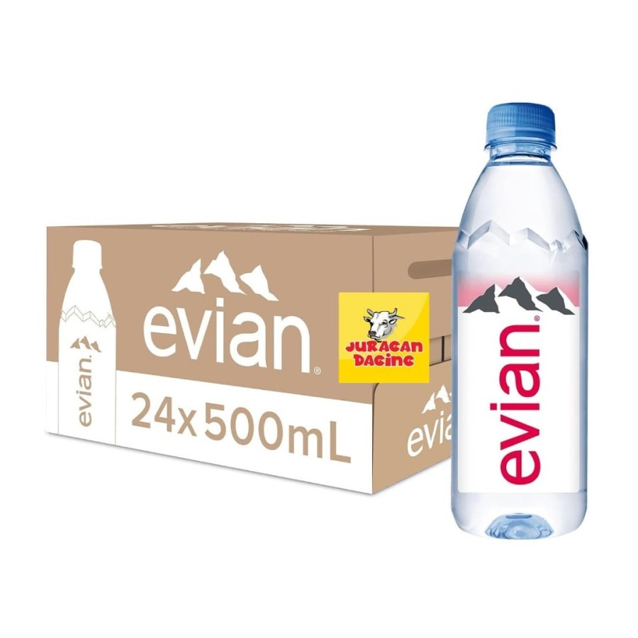 Jual Evian Natural Mineral Water 500ml 1 Karton Original Perancis | Shopee Indonesia