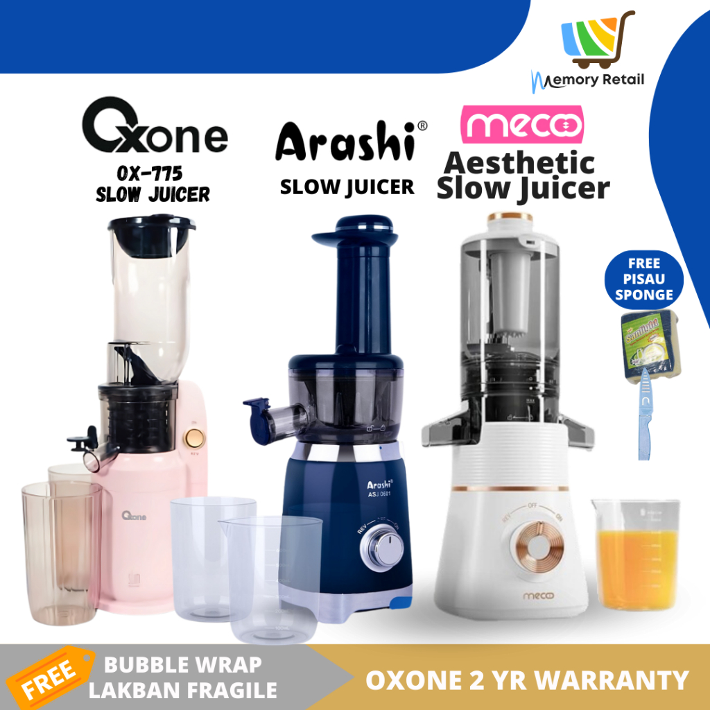 Jual SLOW JUICER COLD PRESS OXONE AMPAS KERING GARANSI 2 TAHUN ECOHOME ...
