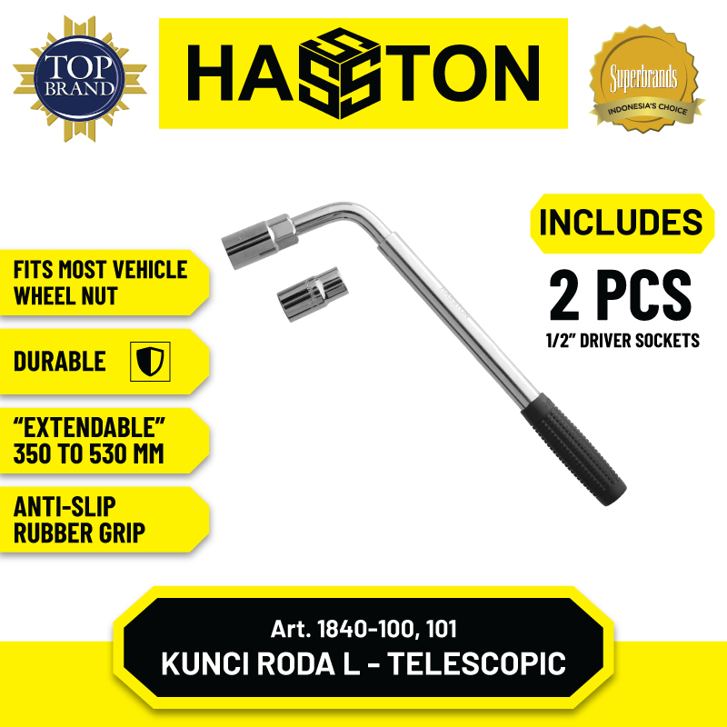 Jual Hasston Kunci Roda L - Telescopic / Extandabel Wheel Nut Wrench ...