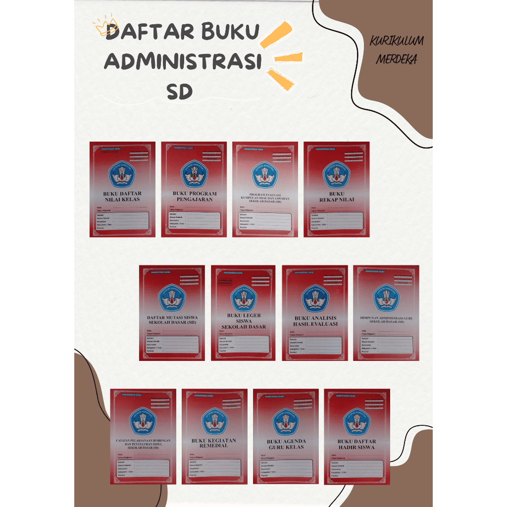Jual Buku Administrasi Guru, Guru Bidang dan Kepala Sekolah SD | Shopee ...