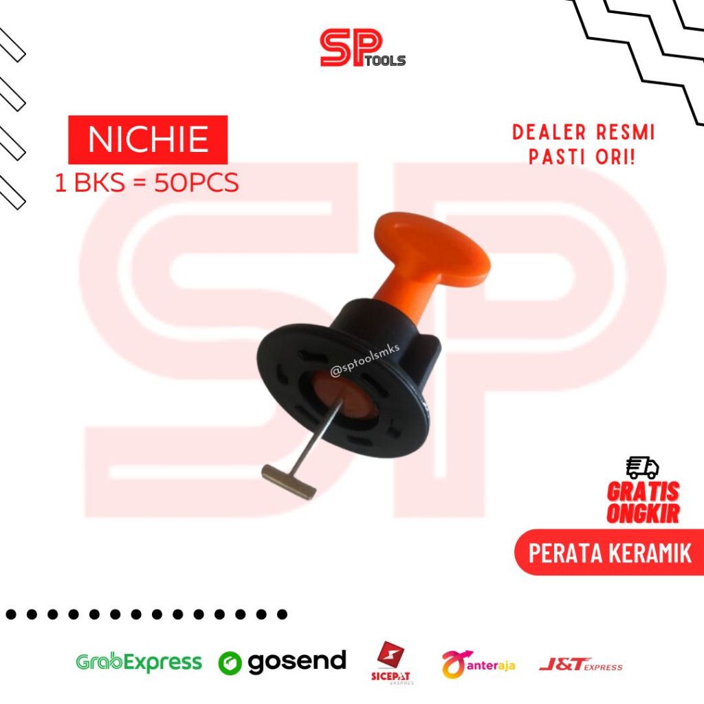Jual ALAT PERATA KERAMIK / TILE LEVELING 50PCS NICHIE | Shopee Indonesia