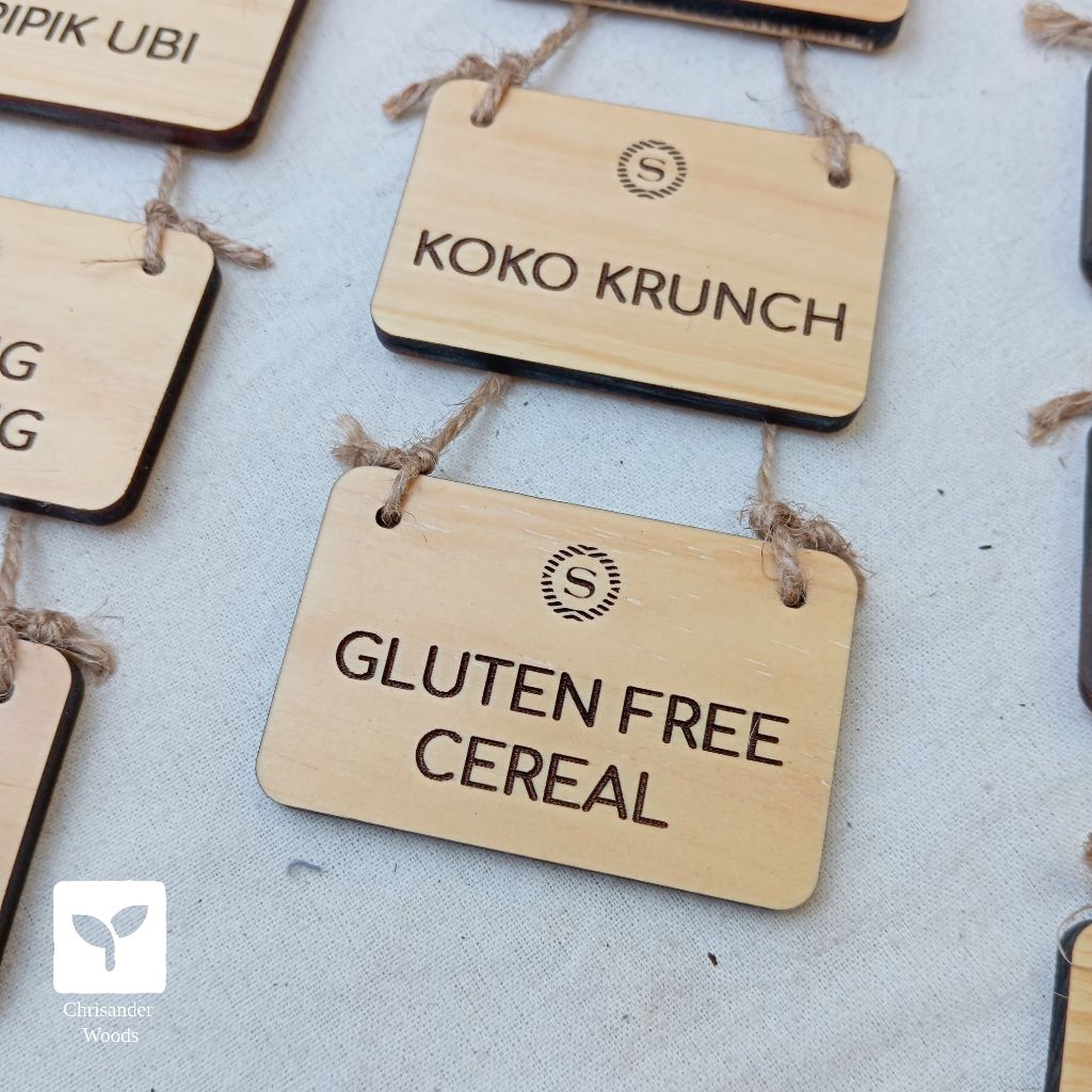 Jual Food Tag Kayu | Food Tag Display | Food Tag Buffet | Papan Nama ...