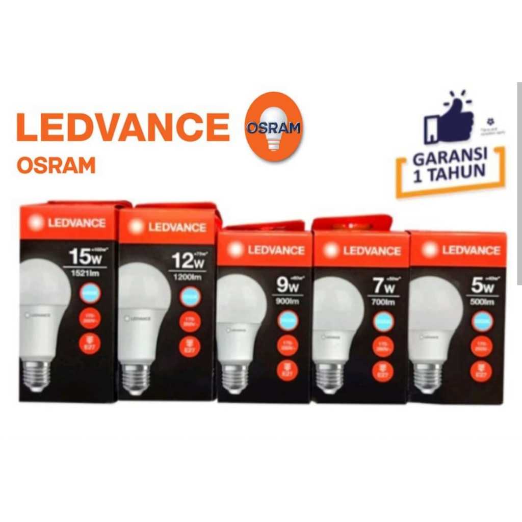 Jual Bohlam Lampu LED LEDVANCE 7 Watt SNI By OSRAM GARANSI | Shopee ...