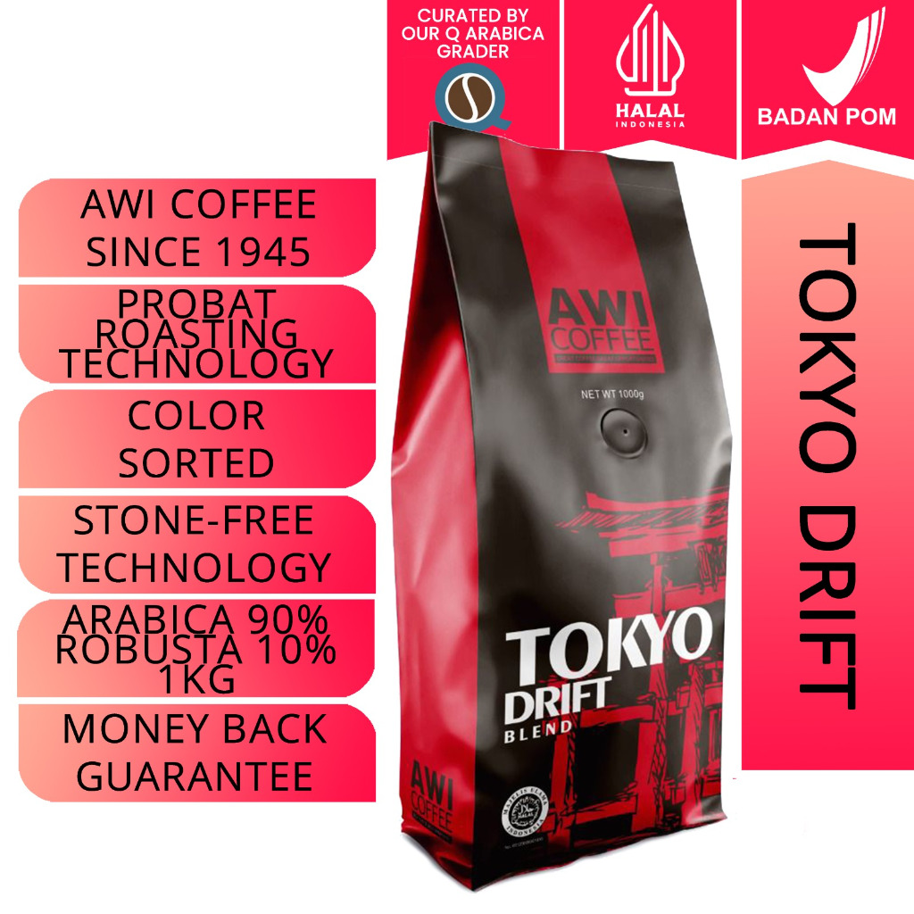 Jual Awi Kopi Tokyo Drift 1 Kg Biji | Roasted Coffee Beans | Arabica ...