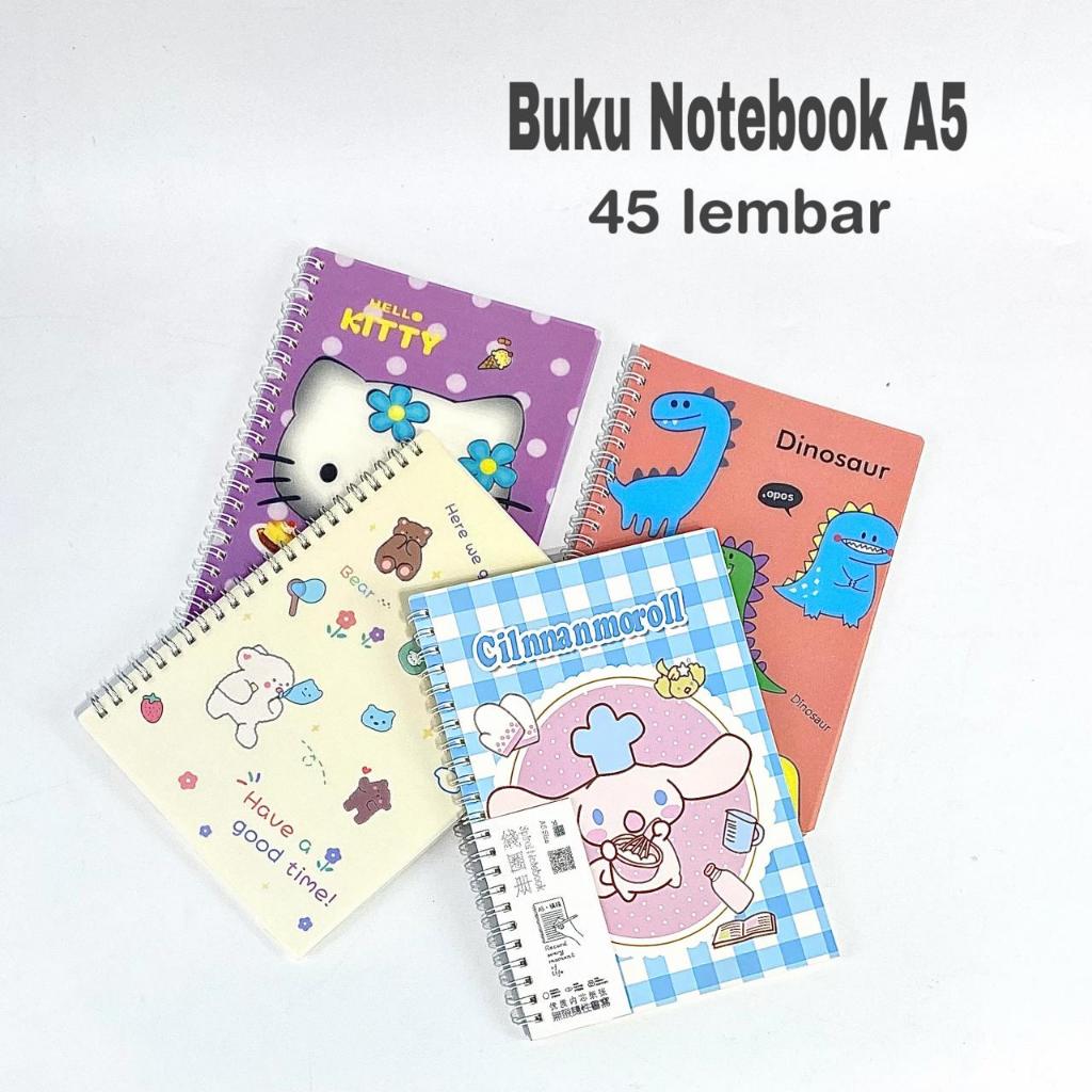 Jual BOS Buku Tulis Spiral A5-45 Biasa/Buku Sekolah/Notebook Notepad ...