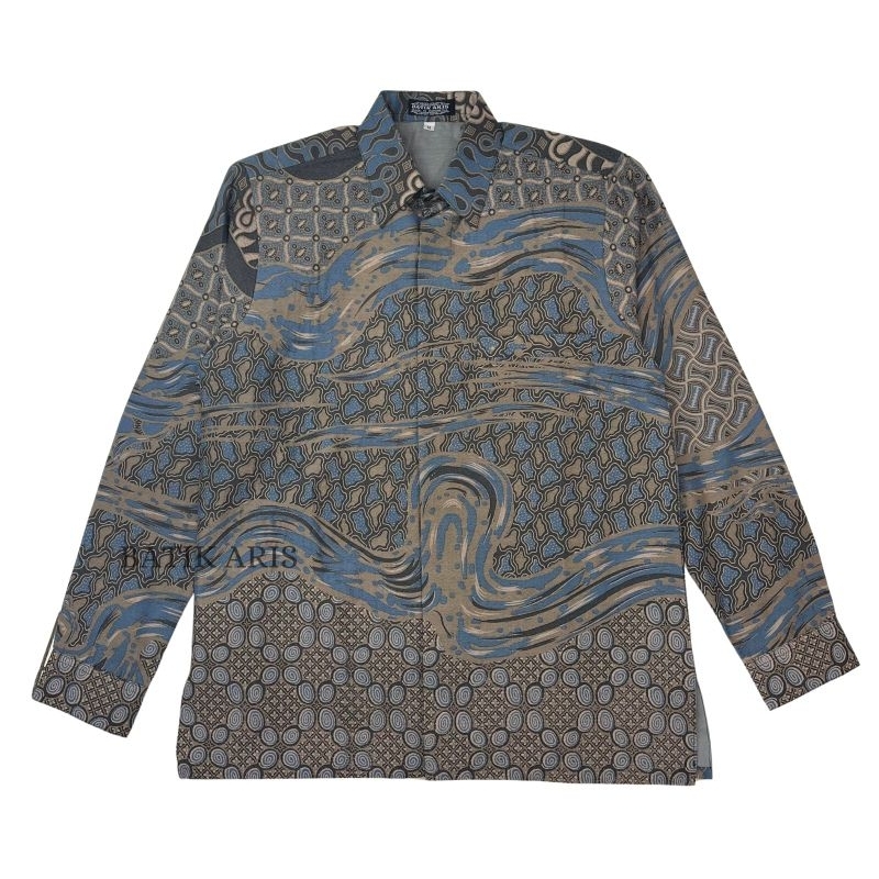 Jual Batik Aris - A100A| Kemeja Batik Pria Lengan Panjang | Shopee ...