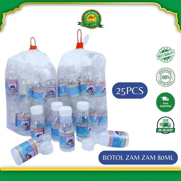 Jual Botol Air Zam-Zam Ukuran 50 Dan 80 Ml Botol Kosong Hadiah Oleh ...