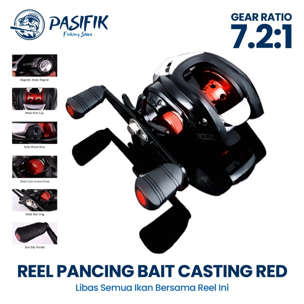 Jual Reel Pancing Premium Standard Gulungan Pancing Tarik Maksimal ...