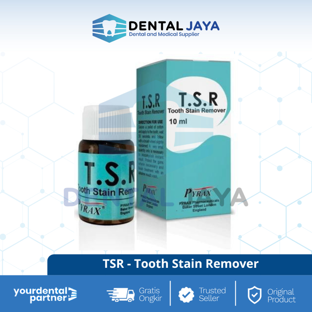 Jual Dental Jaya TSR Tooth Stain Remover Penghilang Noda Hitam Bio Stein // Pelunak karang Gigi ...
