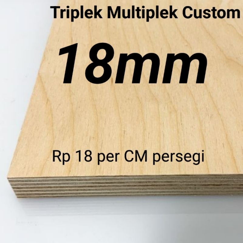 Jual Triplek Custom 18mm harga Rp 18 Multiplek custom | Shopee Indonesia