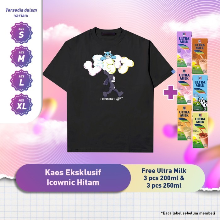 Jual Ultra Milk Icownic Collector Series - Kaos Eksklusif Icownic Hitam ...