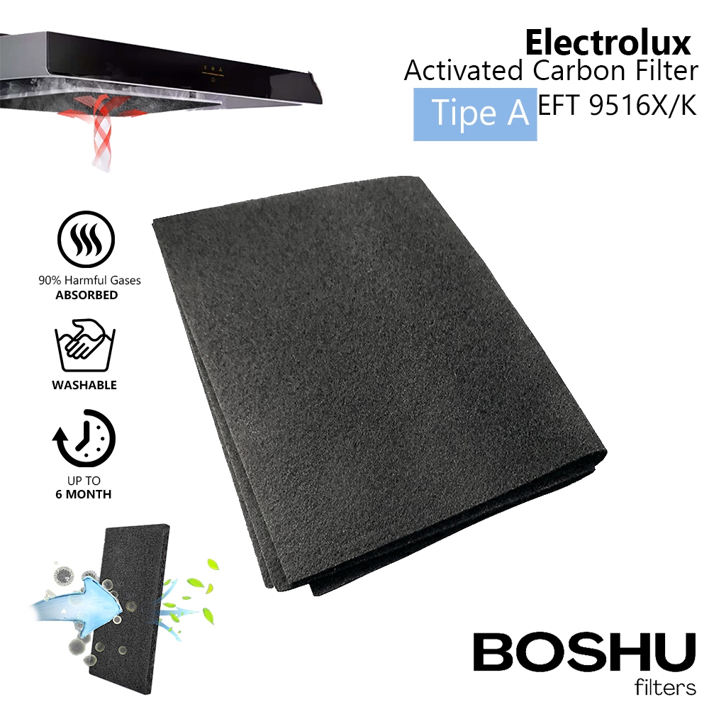 Jual BOSHU Carbon Filter AntiBau Minyak Asap Exhaust Cooker Hood ...