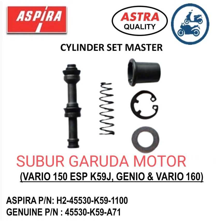 Jual MASTER REM GENIO VARIO 160 VARIO 150 VARIO 125 ESP TIPE K59 MERK ...