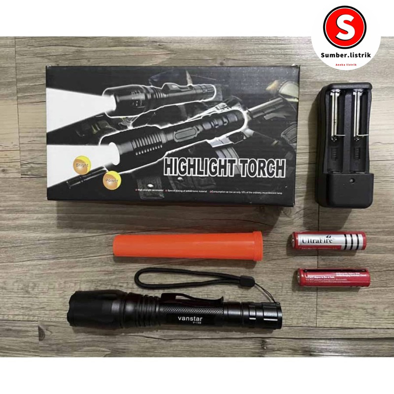Jual SENTER SWAT POLICE T6 2 BATERAI SENTER POLISI / SUPER TERANG ...