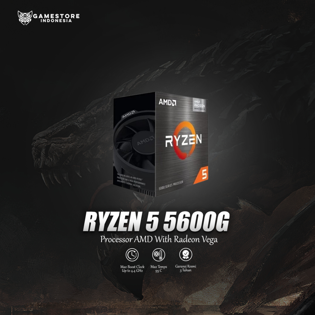Jual Processor AMD Ryzen 5 5600G 3.9 - NON G BOX DAN TRAY With Radeon ...