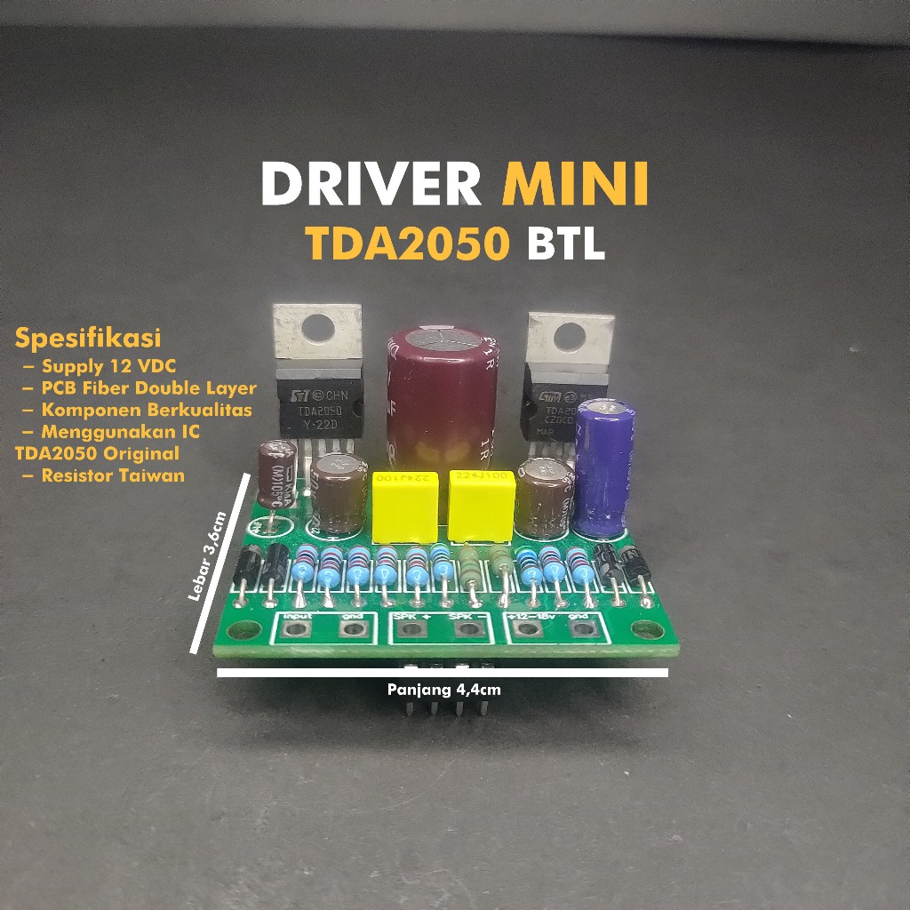 Jual Mini Kit Driver TDA2050 BTL Mono / Mini Kit Driver BTL Mono ...