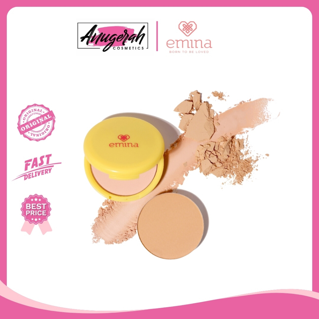 Jual Emina Daily Matte Compact Powder 11g | Shopee Indonesia