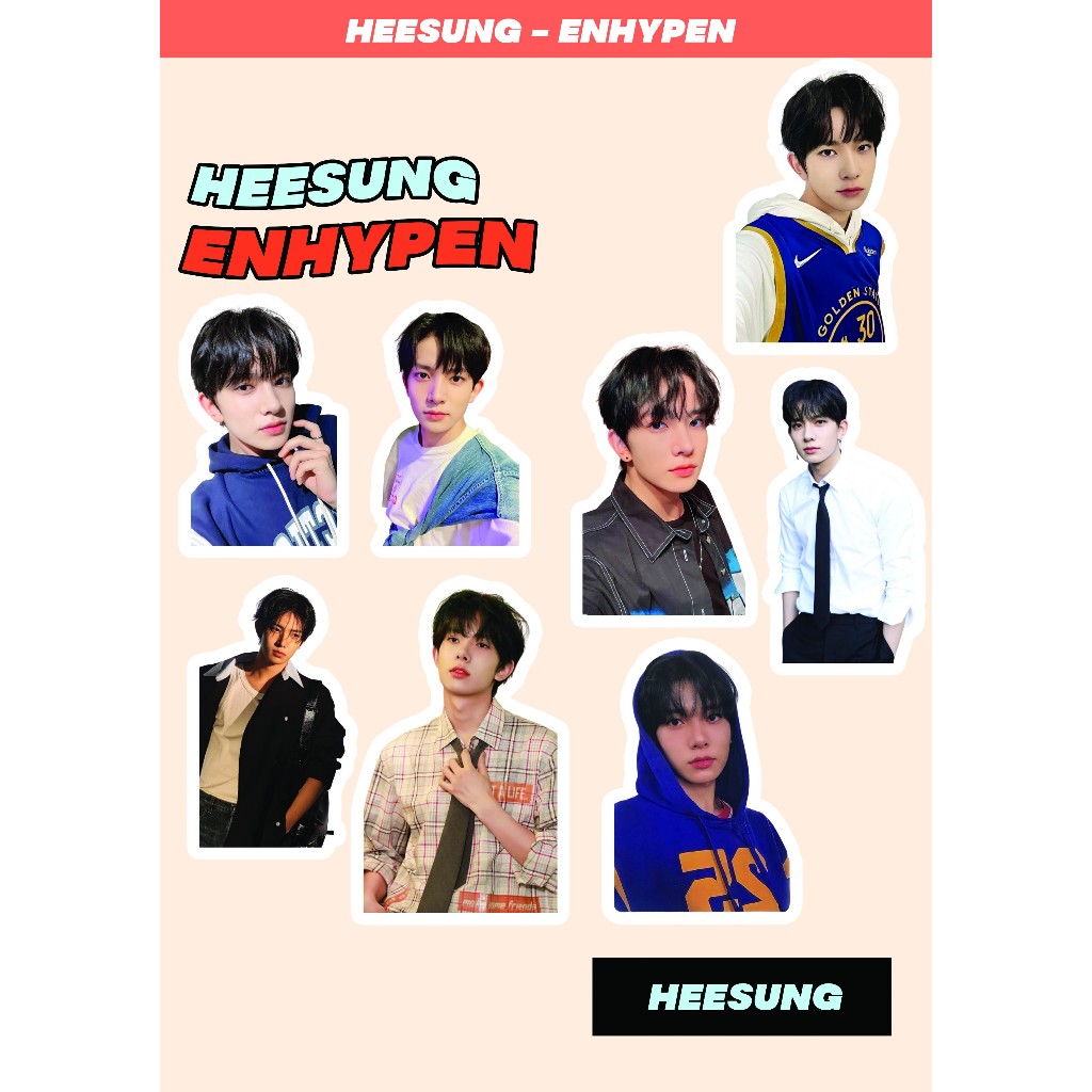 Jual STIKER HEESUNG ENHYPEN I HEESUNG PHOTOCARD I STIKER HOLOGRAM ...