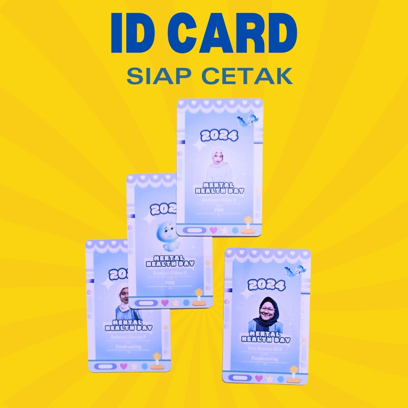Jual siap cetak id card custom /kartu identitas /kartu kantor/ name teg ...