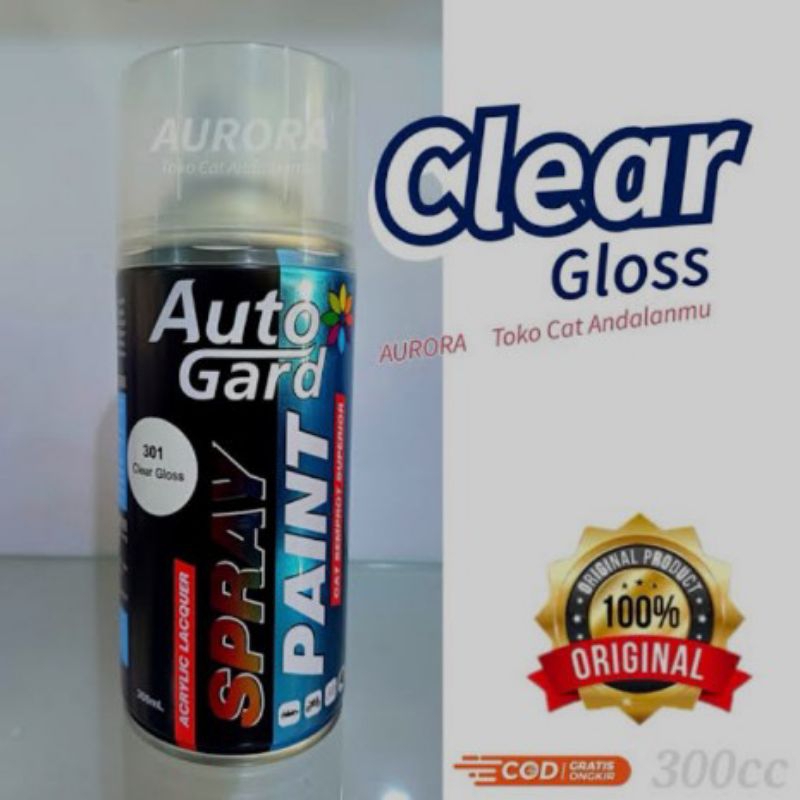 Jual Cat Pilok Auto Gard 301 Clear Gloss 300ml Clir Klir Vernis ...