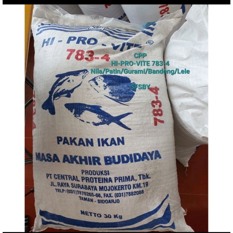 Jual Hi pro vite 783 -4 dan T78 -4 Pellet pakan ikan masa akhir ...