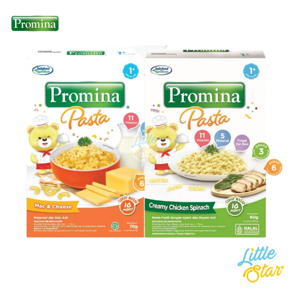 Jual Promina Pasta Mac & Cheese Creamy Susilli 70 Gr Chicken Spinach ...