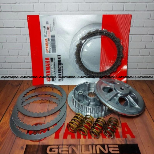 Jual paketan kaki 4 kampas kop plat gesek dan per kop motor yamaha jupiter mx old lama non ...