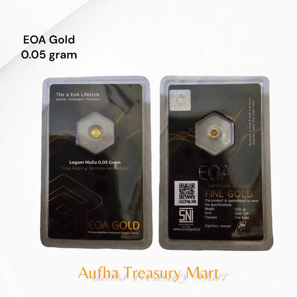 Jual EOA Gold Black Variant - Baby Gold 0,05 gram - Logam Mulia 24K | Shopee Indonesia