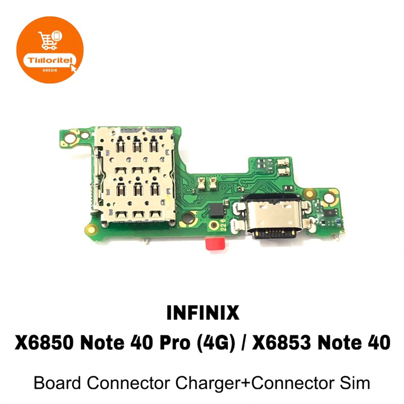 Jual BOARD CONNECTOR CHARGER +CON SIM +MIC INFINIX X6850/X6853/NOTE 40 ...